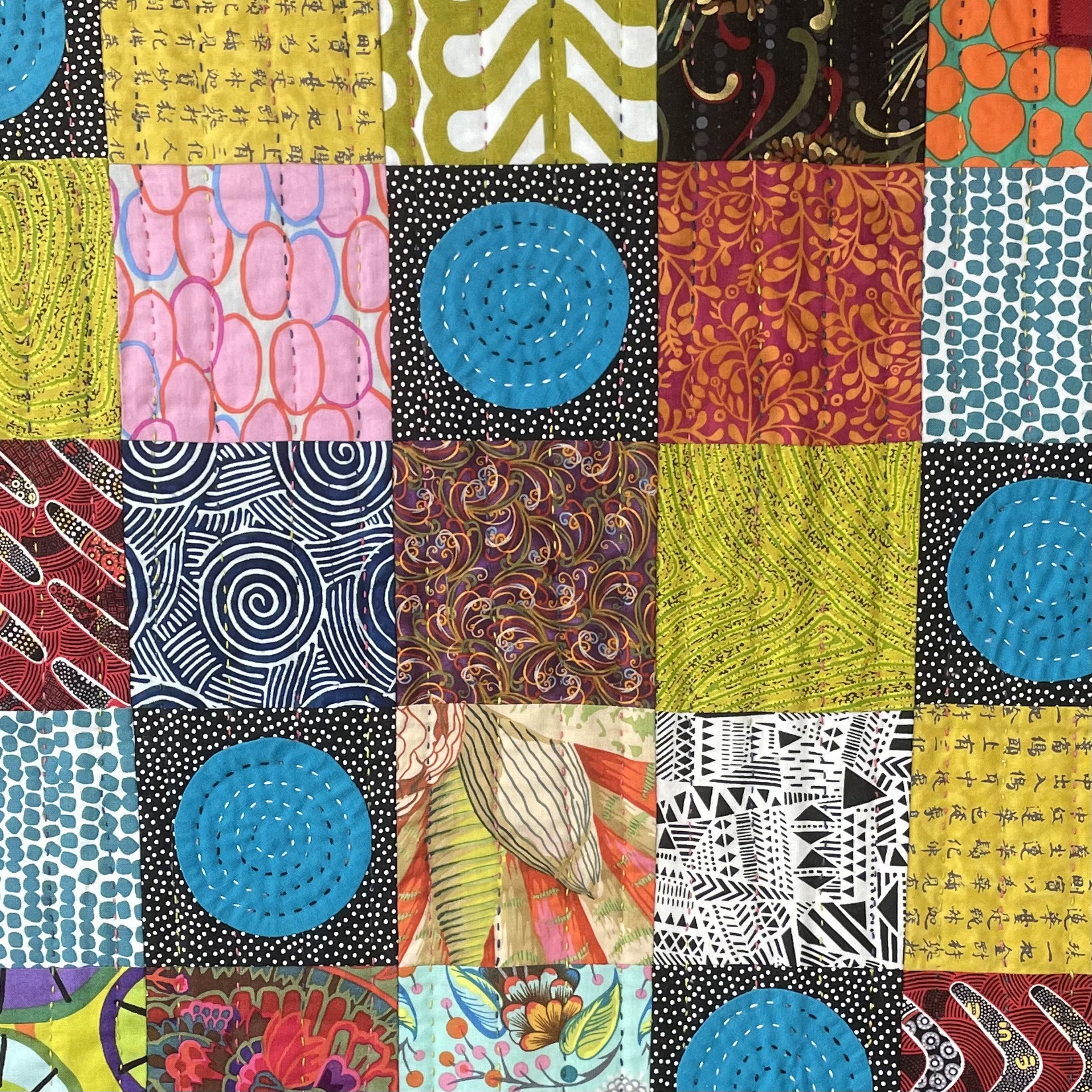 Running Wild Table Runner - 1 Day | Sue Spargo Folk Art Quilts