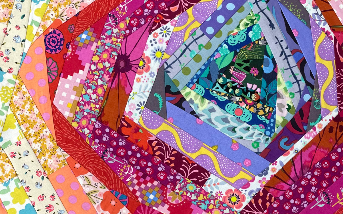 Pieced Lap App Cover - 1 Day | Sue Spargo Folk Art Quilts
