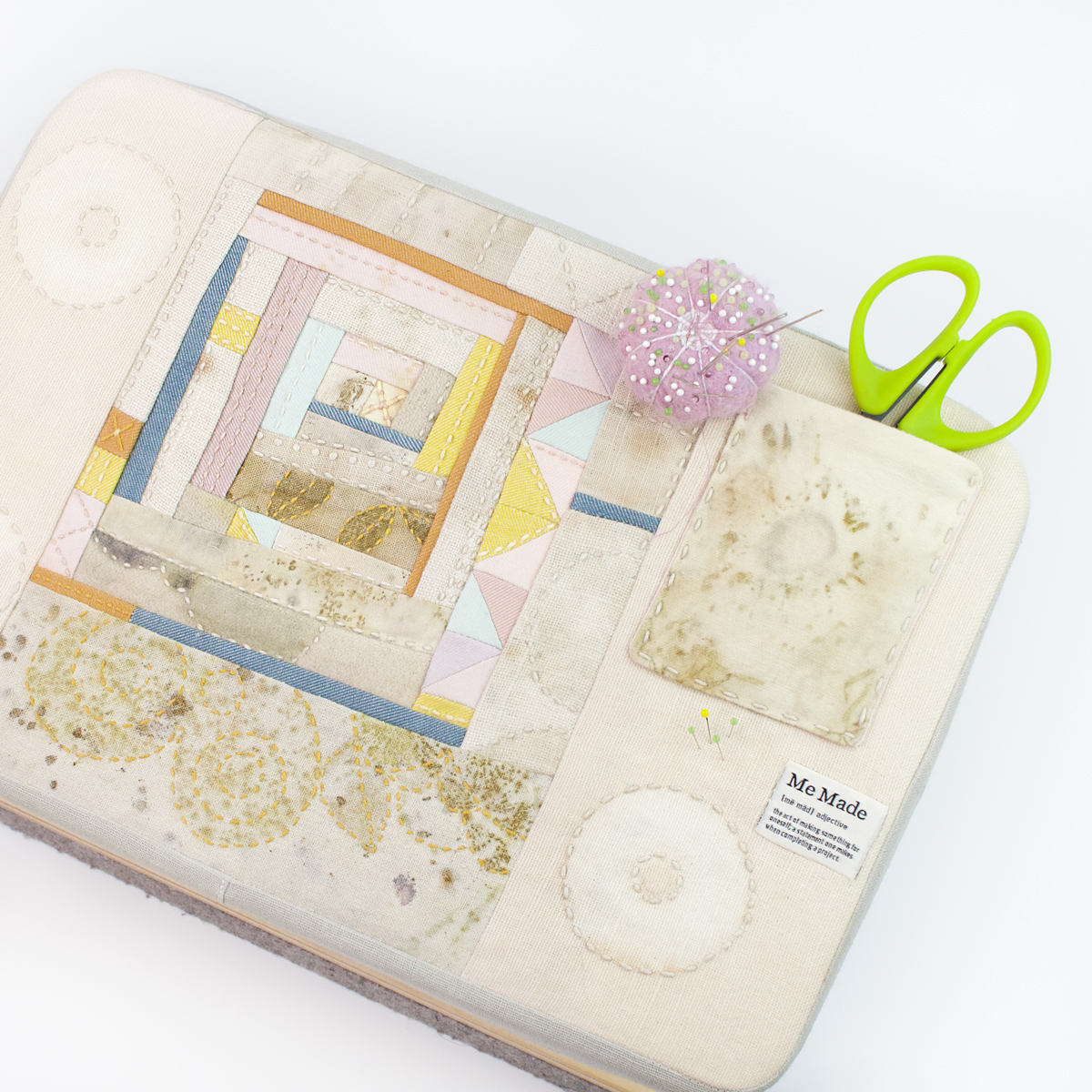 Pieced Lap App Cover | Sue Spargo Folk Art Quilts