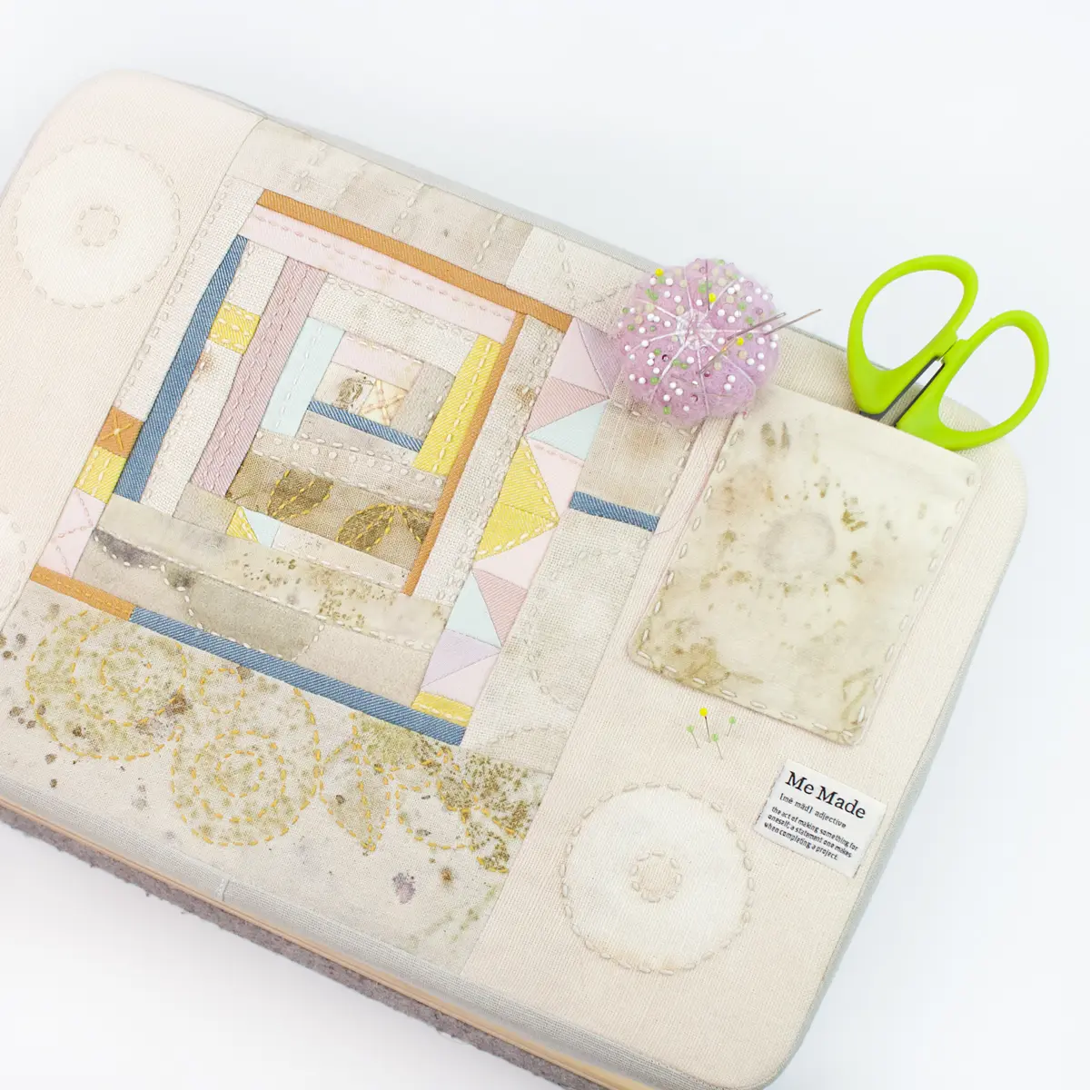 Pieced Lap App Cover | Sue Spargo Folk Art Quilts