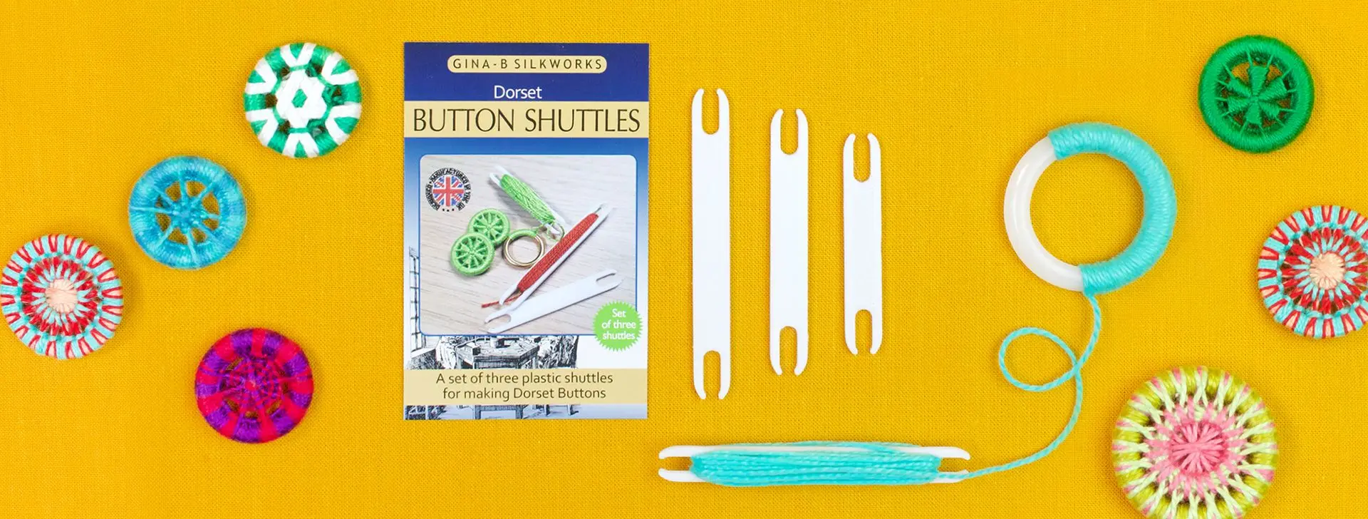 Dorset Button Shuttles | Sue Spargo Folk Art Quilts