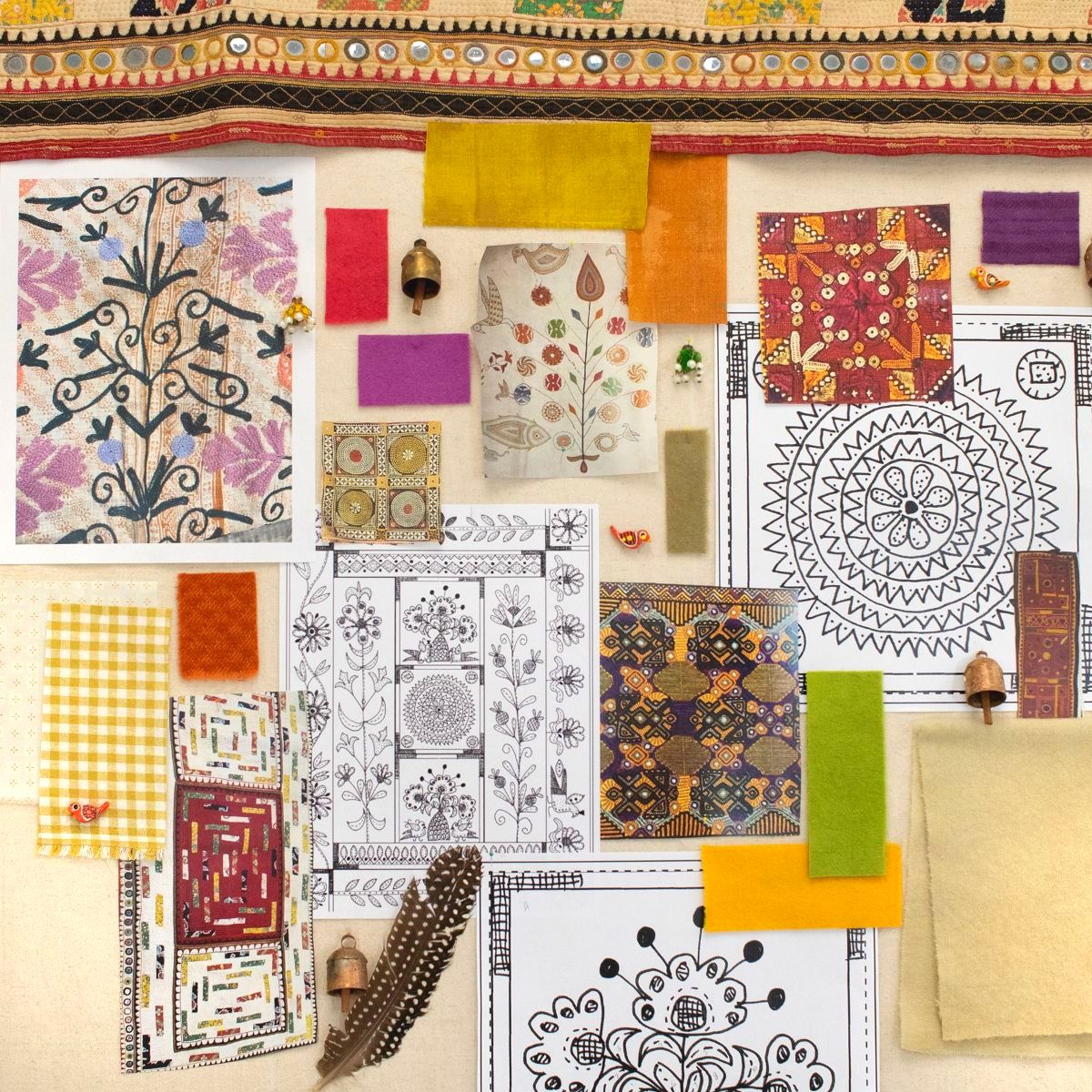 January BOM Stitch-Along | Sue Spargo Folk Art Quilts