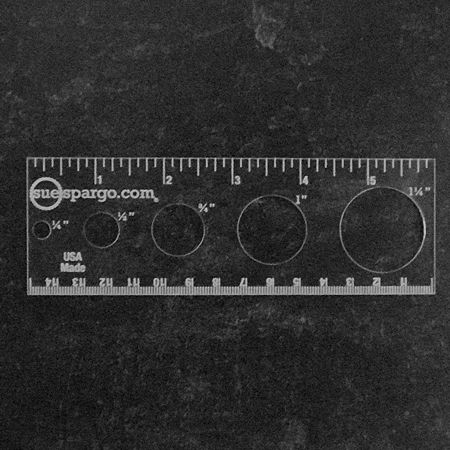 Circle Ruler: Creative Stitching Tools | Sue Spargo Folk Art Quilts